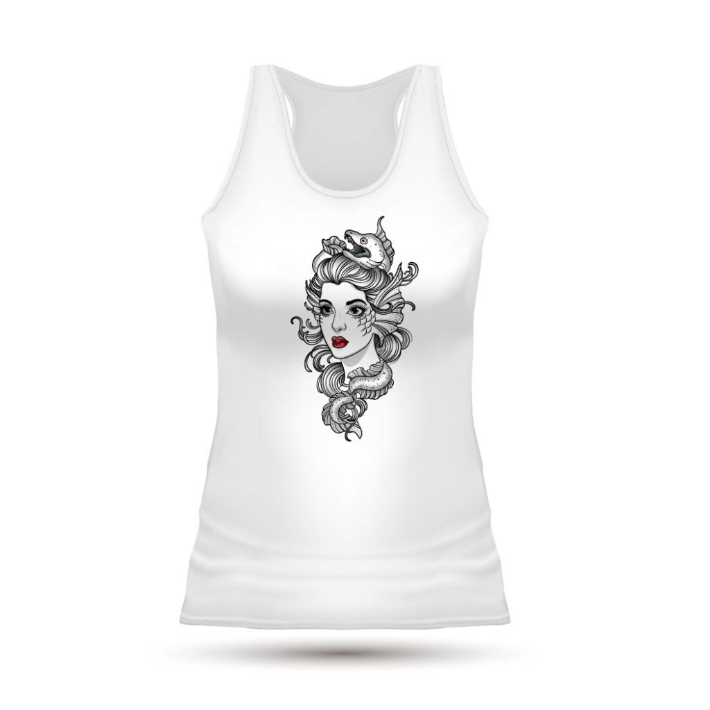 Tee-Shirt Sirène au serpent
